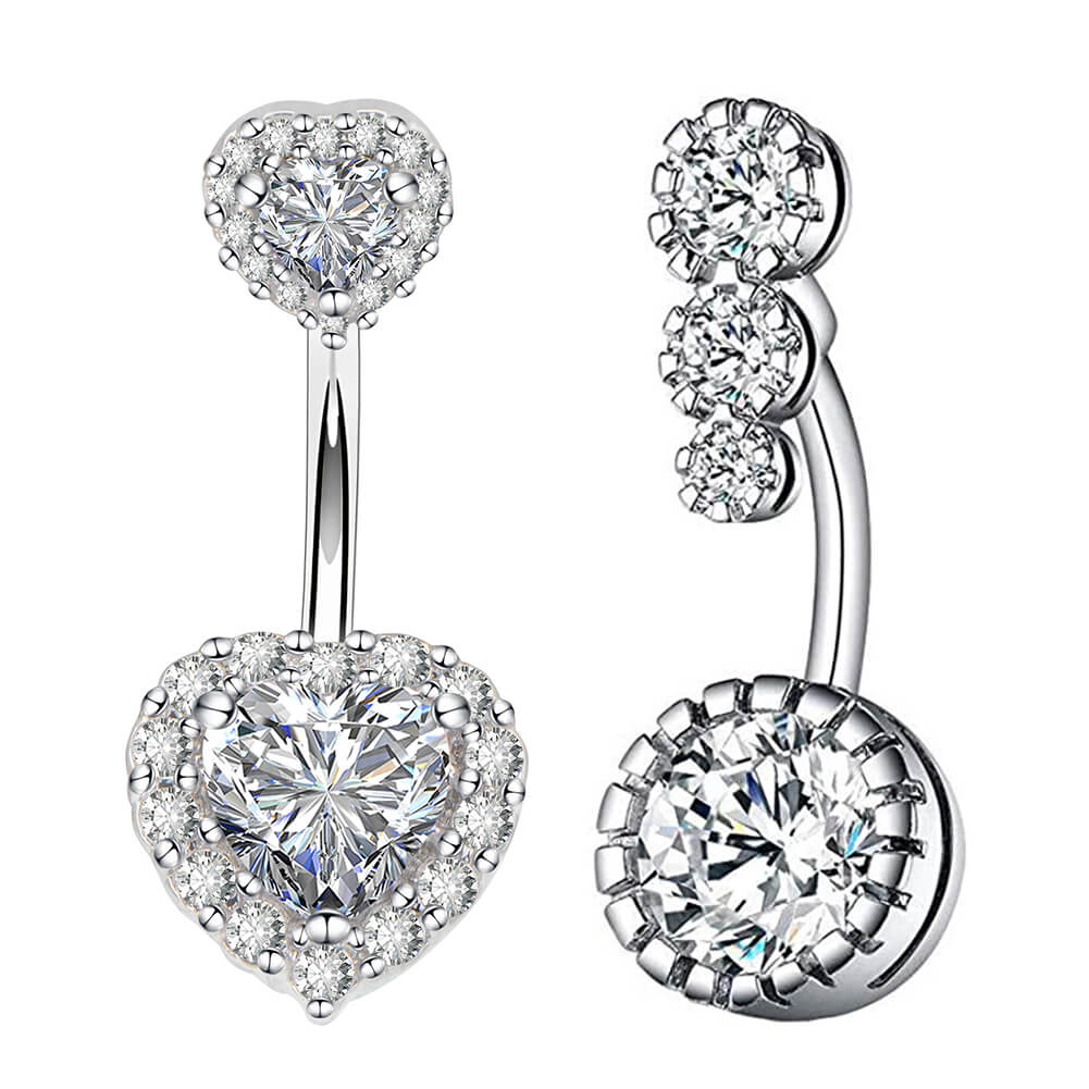 Arardo Belly Button Rings Nipple Nose Rings Body Piercing Jewelry